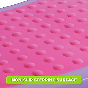 Disney Minnie Mouse Happy Helpers Bathroom Step Stool for Kids Using The Toilet and Sink - Kids Step Stool, Potty Training, Non-Slip, Bathroom, Kitchen, Lightweight