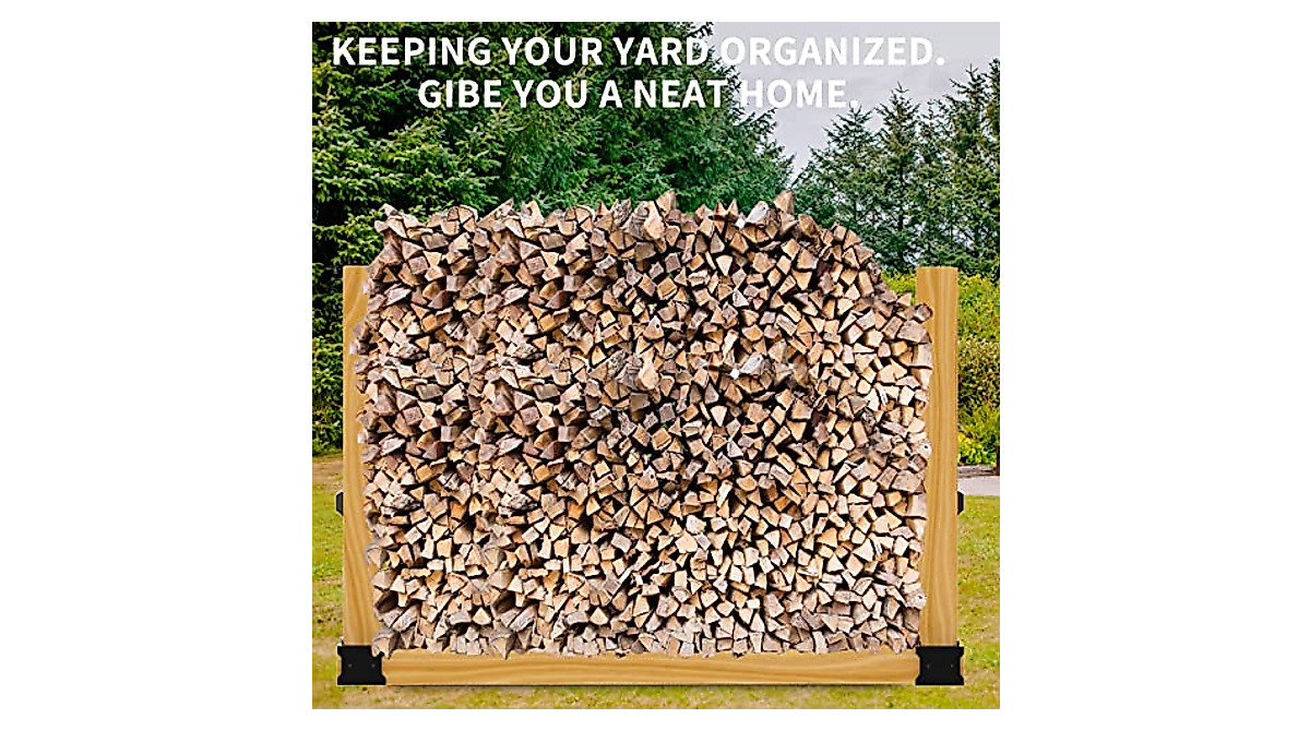 Durable Adjustable Firewood Rack for Outdoor Storage