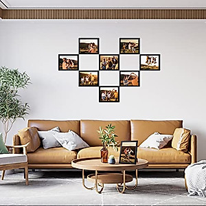 Giftgarden Black 8.5x11 Picture Frame Set of 12, Multi 8.5 x 11 Frames Bulk for Award Certificate Document Diploma, Wall or Tabletop Display