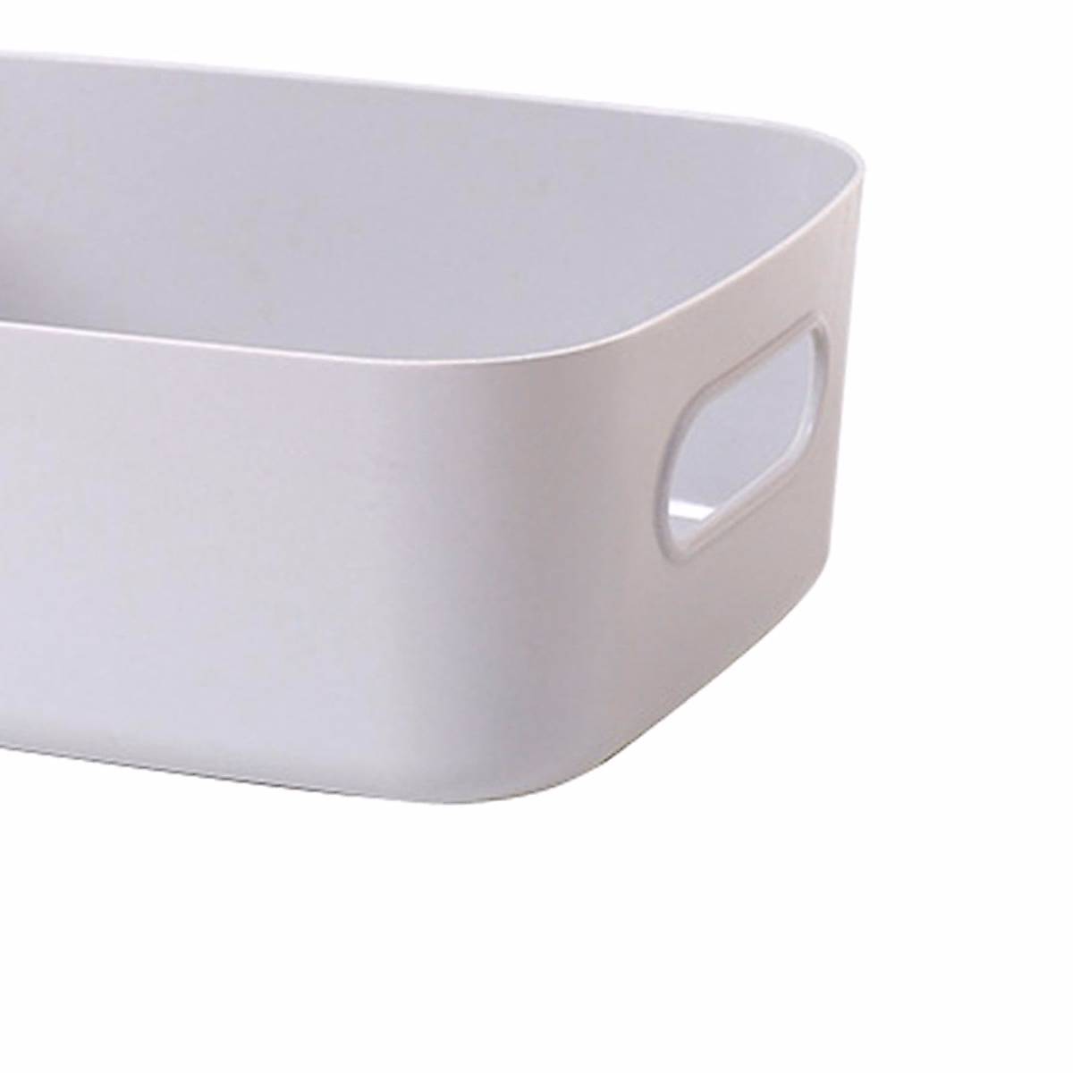 MagiDeal Desktop Storage Basket, Cosmetic Organizer with Handles, Cabinet Organizer Organizing Container for Cabinet Playroom Drawers Shelves Closet, S