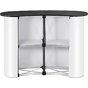 Geindus Portable Tradeshow Podium Table Display Exhibition Counter Stand Booth Fair with Wall Bags 51" X 15.7" X 38.5"