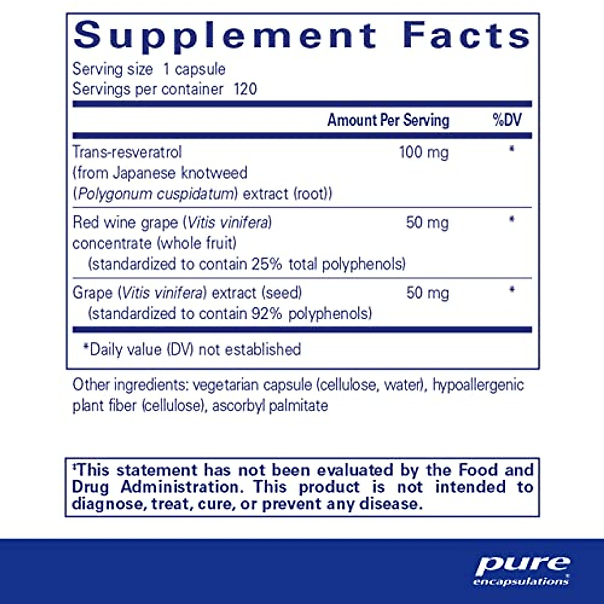 Pure Encapsulations Resveratrol Extra | Supplement to Support Healthy Cellular and Cardiovascular Function* | 120 Capsules