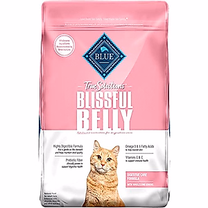 Blue True Solutions Blissful Belly Natural Digestive Care Adult Dry Cat Food, Chicken 11 lb (2 Pack)