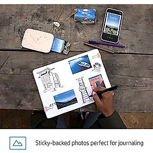 HP Sprocket Select Portable 2.3x3.4" Instant Photo Printer (Eclipse) Print Pictures on Zink Sticky-Backed Paper from your iOS & Android Device.