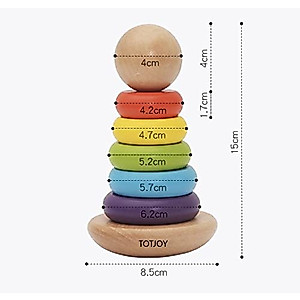 TOTJOY Montessori Toys for 1 Year Olds 18+ Months Wooden Educational Toy for Toddlers Shapes Sorting Stacking Toys Busy Board Sensory Toys Early Development & Activity Toys