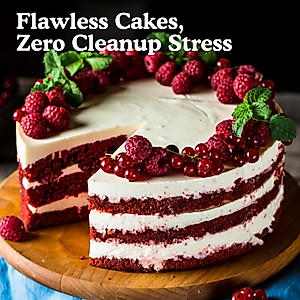 Regency Wraps Parchment Paper Circles For Round Cake Pans, Greaseproof Liners for Non-Stick Baking, 9" (Pack of 100), White