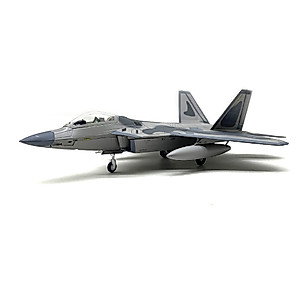 TECKEEN 1/100 Scale US F22 Raptor Stealth Fighter Model Plane Alloy Fighter Military Model Diecast Plane Model for Collection