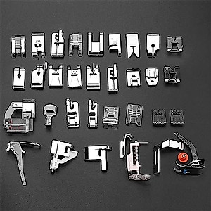 32Pcs Sewing Machine Presser Feet Kit, Sewing Machines Accessories Supplies Set