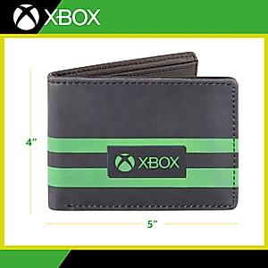 Concept One Microsoft Xbox Bifold Wallet, Slim Wallet with Decorative Tin for Men and Women, Multi