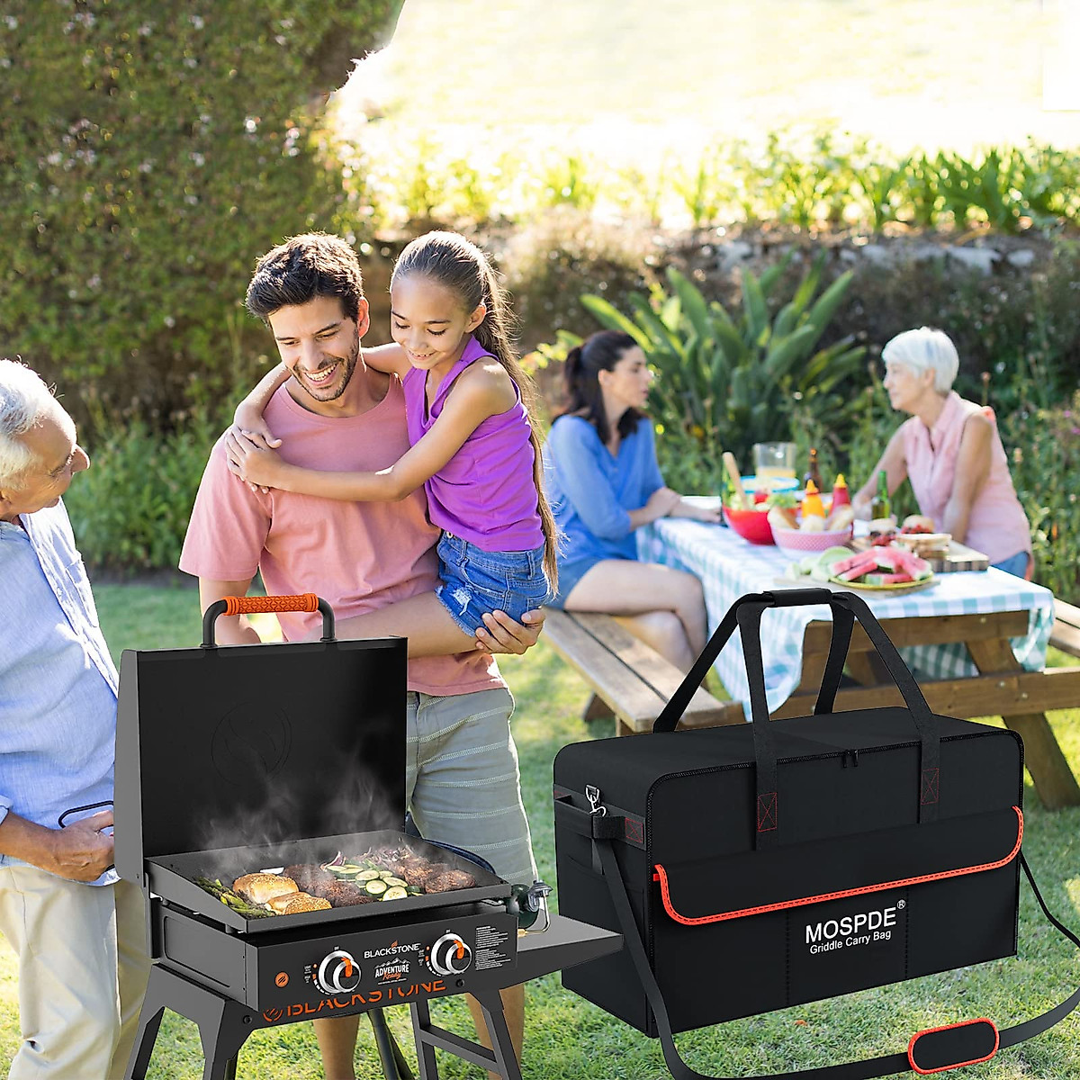 22" 17" Griddle Carry Bag and Cover Fits for Blackstone 22 Inch 17 Inch Table Top Griddle with Grill Cover and Stand, Fits Blackstone 22" 17" Grill Griddle with The Lid and Stand