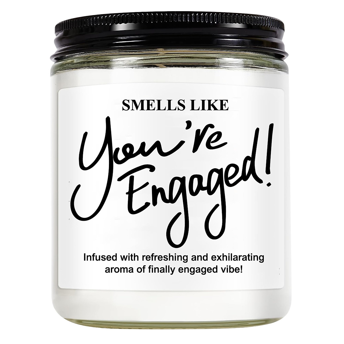 Engagement Gifts Candle, Engagement Gifts for Couple, Vanilla Natural Soy Wax Candle, Wedding Gifts, Fiancee Gift for Women, Future Mrs and Bride to Be