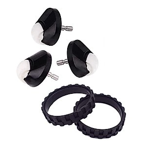 MR.BURGH Tires Fit for IROBOT Fit for ROOMBA Series 500 600 700 800 and 900 Fit for IROBOT 676 980 698 Anti-Slip Replacements Parts
