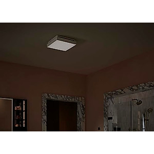 KOHLER Atmo Bathroom Exhaust Fan With Light, Ceiling Vent for Bathroom, 13-7/8" X 13-7/8"