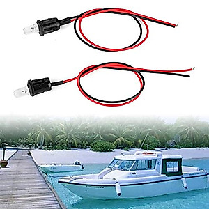 EBTOOLS for car Alarm led Light Fake car Alarm, Blinking led car Alarm Light 1 Pair DC 12V Car LED Alternating Alarm Dash Mount Light Flashing red led 12v