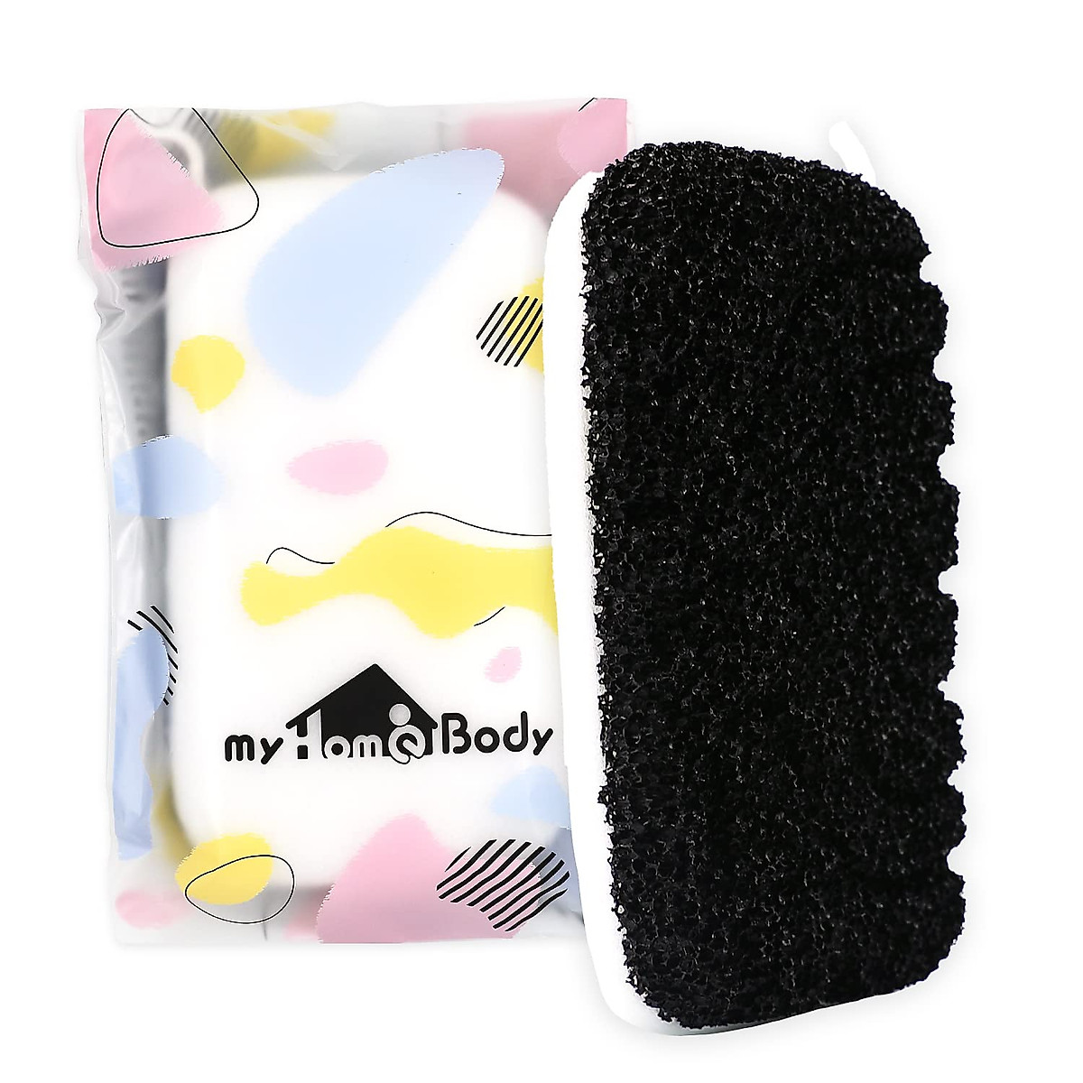 myHomeBody Extra Exfoliating Body Scrubber, Bath Sponge for Women, Loofah Exfoliator for Men, 1pc