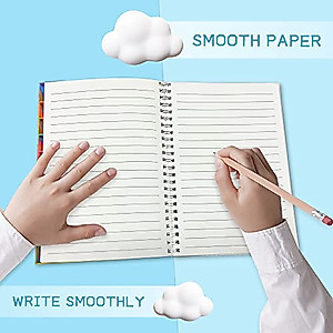 Fidget Notebook, Fidget Spiral Notebook, Push Pop Bubble Fidget Sensory Toy Stress Reliever Stationery, Composition Notebooks Portable for School Office Notebook Kids School Gifts Macaron Notebook