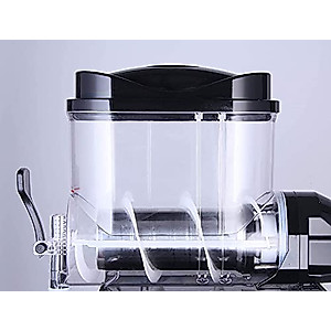 TECSPACE 110V Commercial Slushy Machine,15/30/45L Stainless Steel Margarita Smoothie Frozen Drink Maker for Ice Juice Tea Coffee Making, Sliver