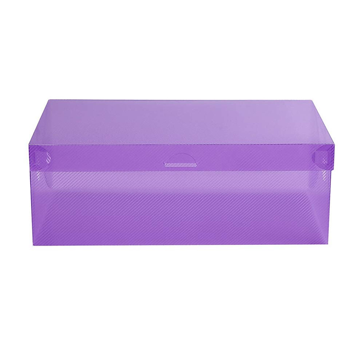 FRIDG Really Useful Boxes, Really Useful Organiser, Storage Boxes in a Clear Plastic Organiser and Clear Boxes Stackable Drawer Shoes Storage Box Container Organizer Purple