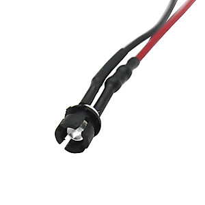 KeeYees 60Pcs 3mm Pre Wired LED Diodes Light Ultra Bright -White Warm White Red Blue Green Yellow (10PCS X 6 Colors) + 60Pcs 3mm Plastic LED Holder LED Light Mounting Holders