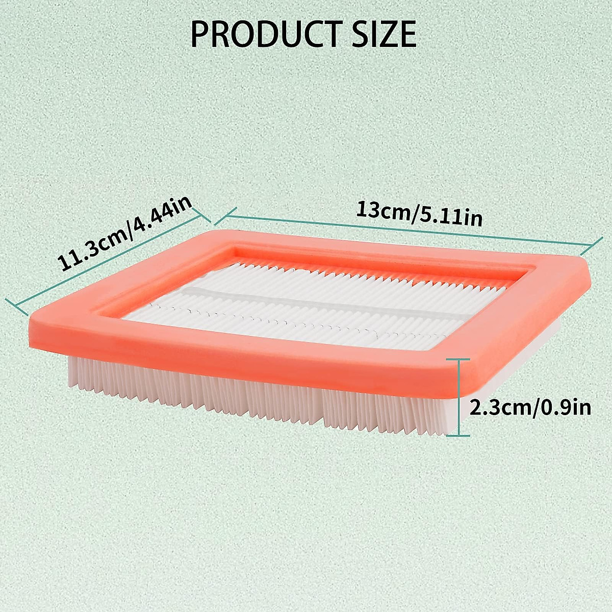 JICHEKU 17211-Z8B-901 Lawn Mower Air Filter Replace for Honda GCV160LAO GCV190LA GC190LA GC135 GC160 GC190 GCV135 GCV160 GCV190 GX100 GXV57 GS190 GXR120RT Model Engines EN2000 EN2500 Generators