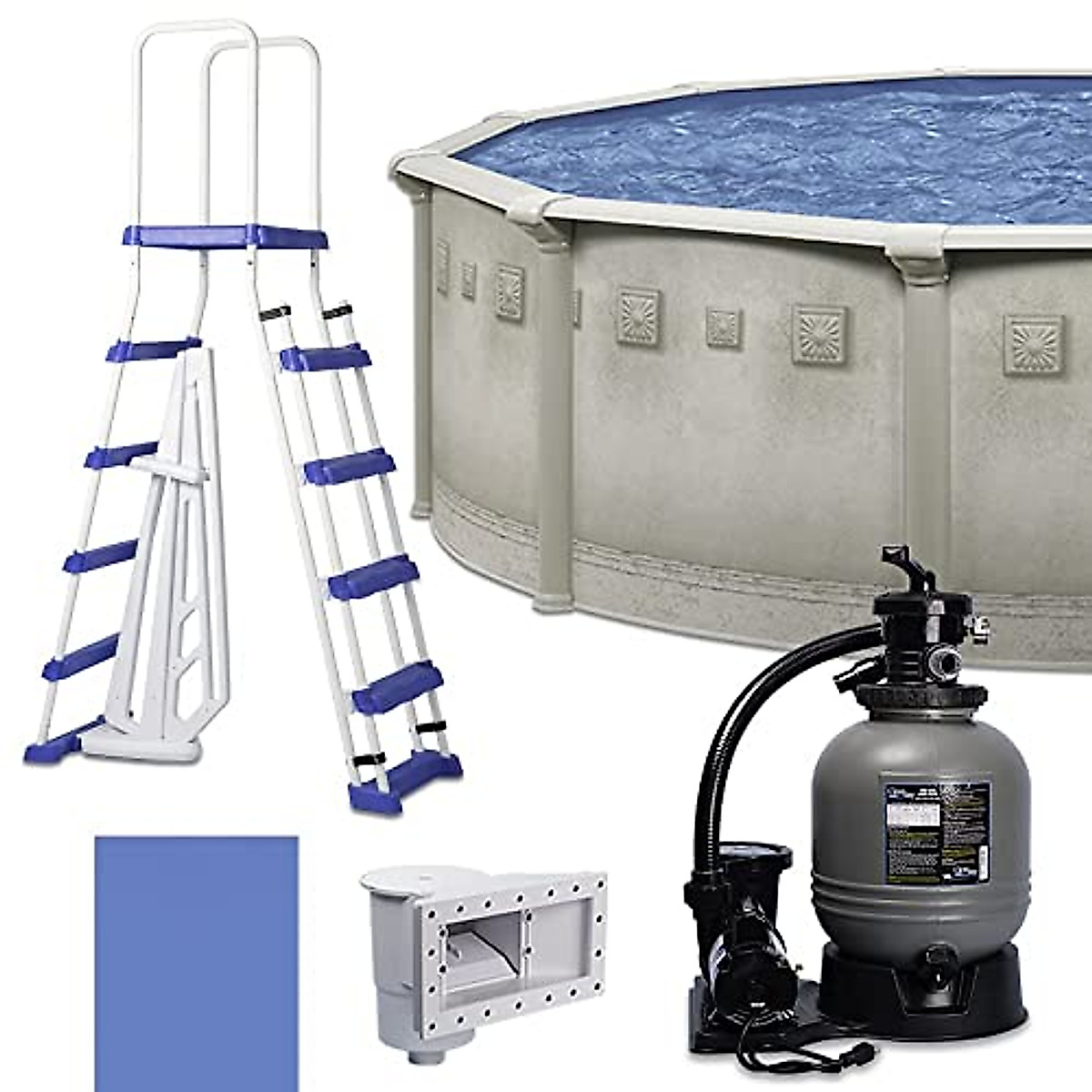 Laredo 24' x 52" SPR+ Easy-Build Steel Above Ground Swimming Pool Kit by WaterThat