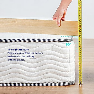 Olee Sleep King Mattress, 10 Inch Plush Cloud Hybrid Mattress, Gel Infused Memory Foam, Pocket Spring for Support and Pressure Relief, CertiPUR-US Certified, Bed-in-a-Box, Soft, King Size