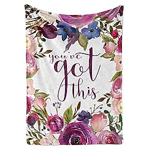 You Got This Blanket | Inspirational Blanket | Chemo Get Well Soon Gift | Get Well Blanket | Healing Thoughts Blanket | Breast Cancer Gift | Recover from Surgery Gift for Women