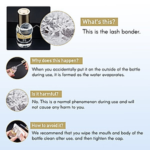 QUEWEL Lash Bonder for Eyelash Extensions 15mL Eyelash Extension Bonder Low Irritation Professional Super Bonder for Lash Extensions Help Glue Bond Better Enhances Retention Water Oil Proof