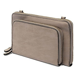 Joy Susan Women’s Brushed Mini Convertible Zip Around Wristlet