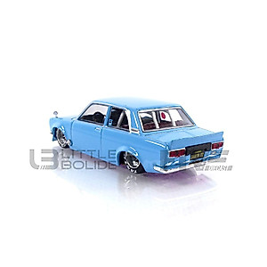Datsun 510 Street Tanto V1 Hang Hau Blue Designed by Jun Imai Daniel Wu x Kaido House Special 1/64 Diecast Model Car by True Scale Miniatures KHMG042