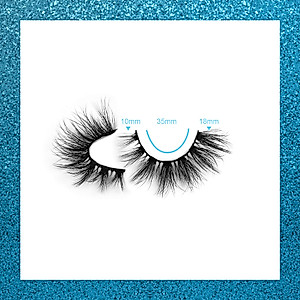 Cat Eye Lashes Pack Wispy 3D Faux Mink Lashes 18mm Fluffy False Eyelashes Soft Reusable Handmade Fake Eyelashes, 12 Pairs Pack by Pawotence