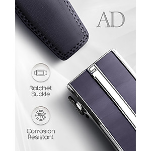 Access Denied Leather Ratchet Belts For Men - Mens Belt With Automatic Sliding Buckle For Suits, Jeans And Uniform - Designed In The USA - Gifts For Men