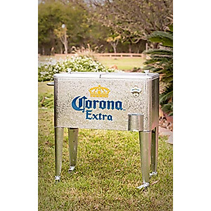 Corona Leigh Country MC 47900 Galvanized Steel 60 Qt. Rolling Cooler