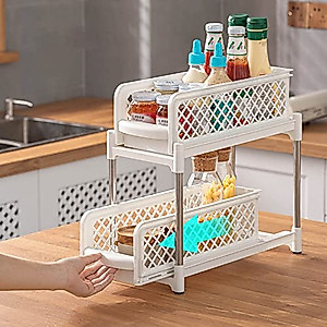 Freestanding Hollow Drawer Storage Stand Under Sink Cabinet Organizer Stand for Cabinet