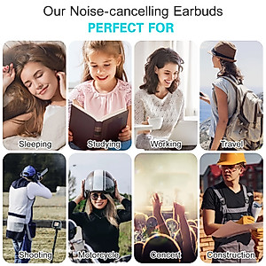 XANGNIER Ear Plugs for Sleeping Noise Cancelling,2 Pair Reusable Silicone Noise Reduction Ear Plugs,Hearing Protection Earplugs Sound Blocking for Sleeping,Work,Study,Travel,Concerts,Motorcycle