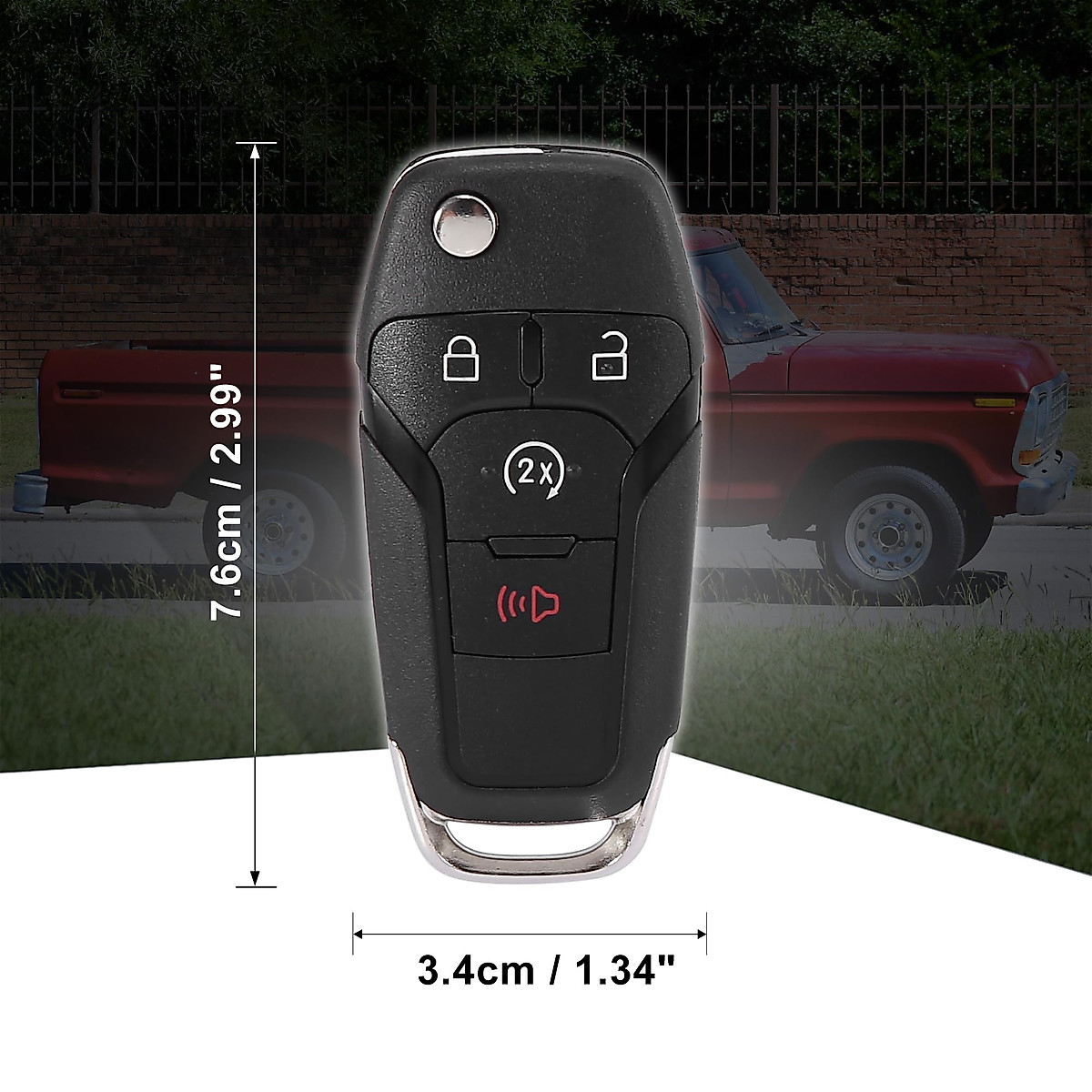 X AUTOHAUX 902MHz N5F-A08TDA Replacement Keyless Entry Remote Car Key Fob for Ford F-150 2015-2020 for F-250 F-350 Super Duty 2017-2019 164-R8134