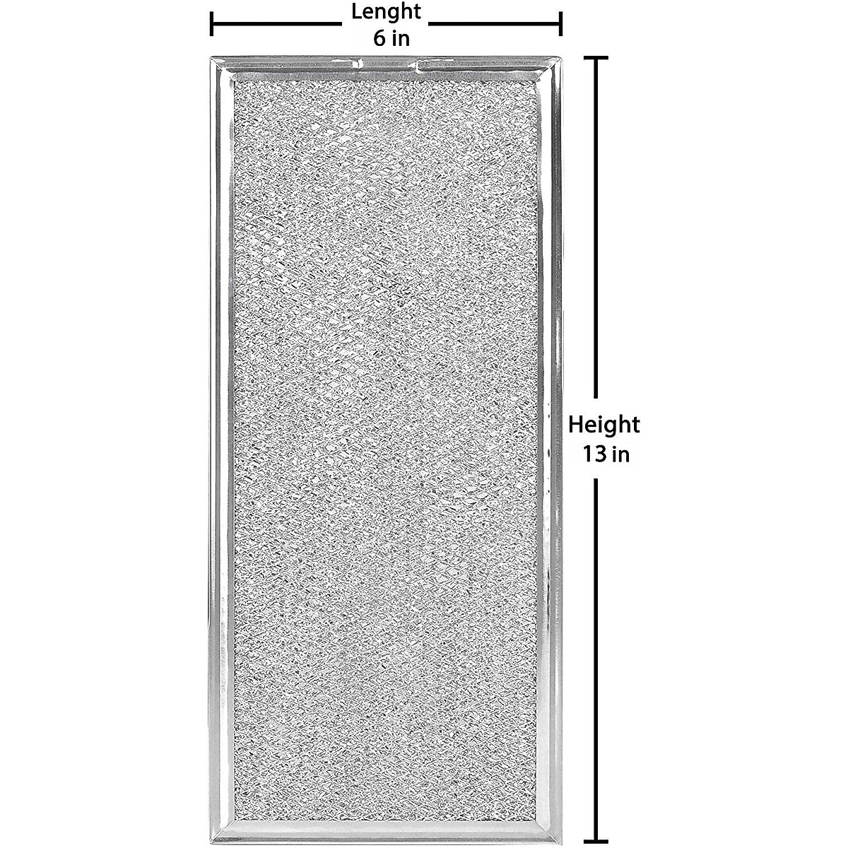 Microwave Grease Filter Compatible with Whirlpool and GE Microwaves 2 Pack Approx 13" x 6"