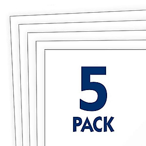 ArtSkills 11" x 14" Poster Board School and Craft Supplies, 5-Pack, White
