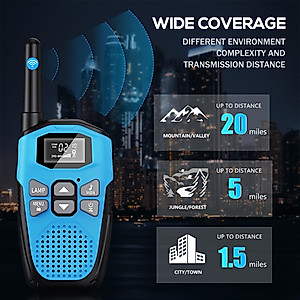 Walkie Talkies, NXGKET Walkie Talkies Long Range for Adults Rechargeable Two-Way Radio with 22 FRS Channel Radios, Li-ion Battery, LED Flashlight, VOX for Outdoor Camping Hiking Trip(4 Pack)