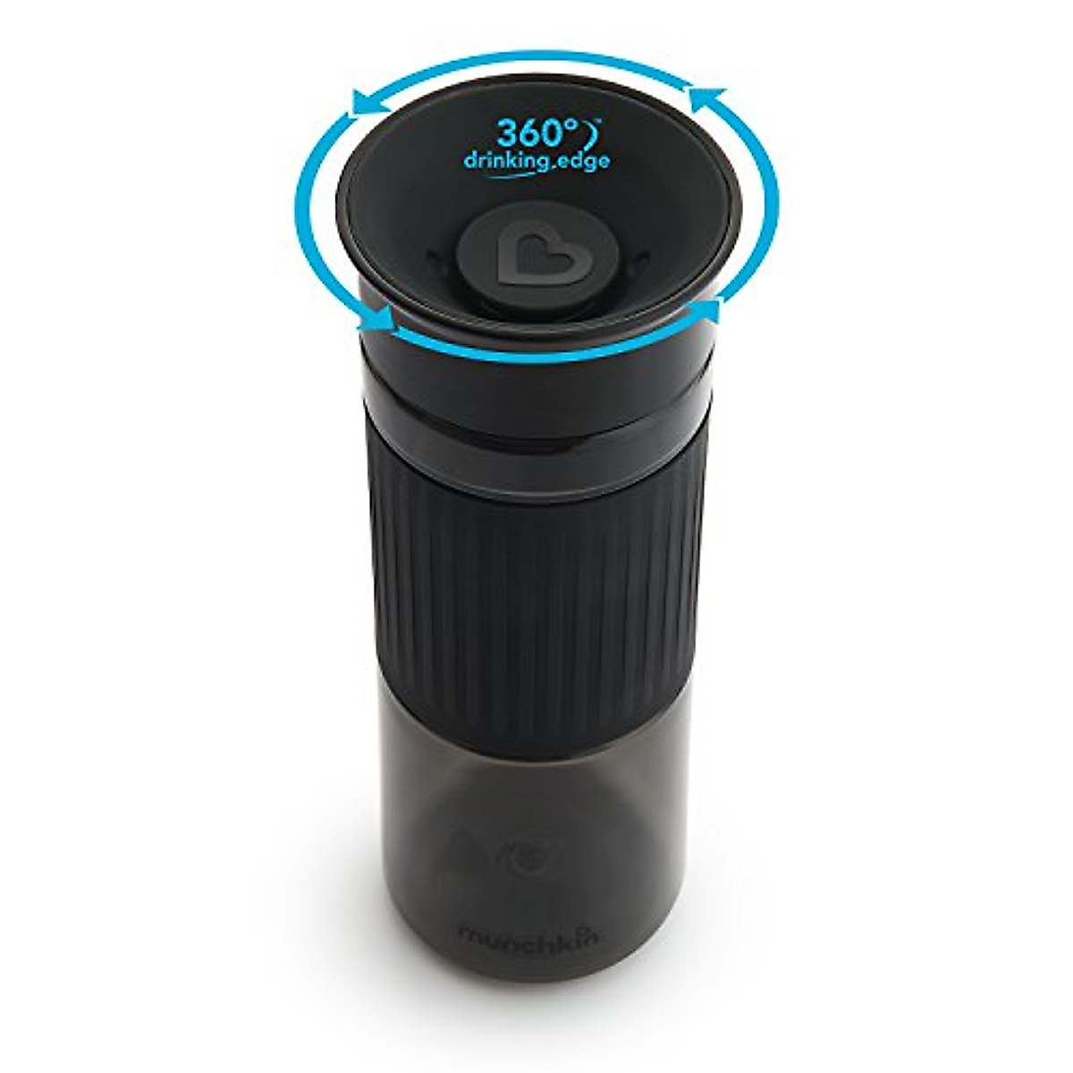 Munchkin® Miracle® 360 Cup Parent Pack, 24 Ounce Spill Proof Sippy Cups, Black and White, 2 Pack – Great for Toddlers, Big Kids or Adults