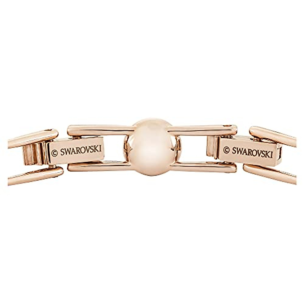 Swarovski Una Angelic Tennis Bracelet, Clear circle-cut Swarovski Crystals with Matching Crystal Pavé on a Rose-Gold Tone Finish Setting, Part of the Swarovski Una Angelic Collection