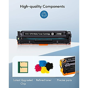 131X 131A Compatible Toner Cartridge 4-Pack, Replacement for HP 131X Toner