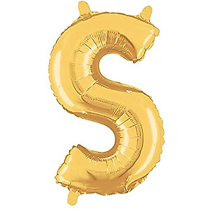 Bachelorette, Wedding, Bridal Shower Party Balloon Letter Decorations. 16" Rose Gold, Gold, Silver Bridal Celebration Decor (Miss to MRS, Gold)