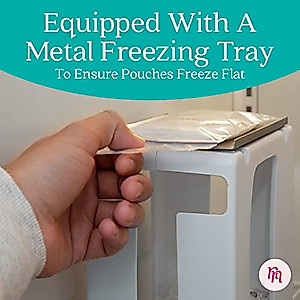 Breast Milk Storage Tower with Tray - Nurse & Nourish - Holds Up to 60 oz - Easily Organize and Freeze Milk - Breastfeeding Essentials - Breastmilk Storage Containers for Freezer