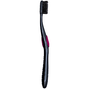 Colgate 360 Charcoal Infused Toothbrush, Floss-Tip Bristles, Soft (Colors Vary) - 1 Count