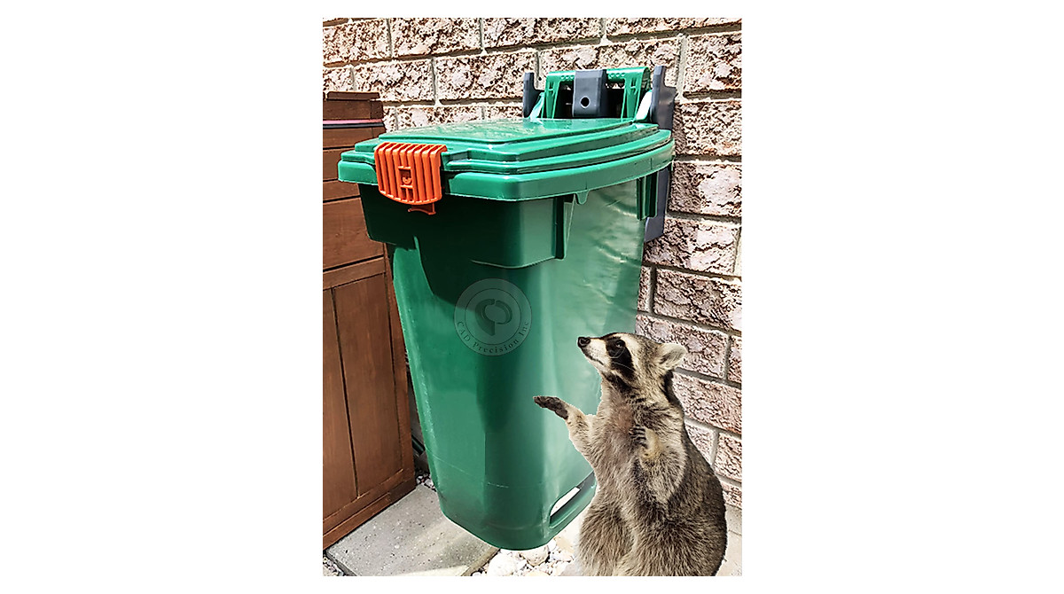EZ Bin Bracket for Wider Lip Recycle Bins | CAD Precision