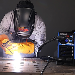 Goflas Welding Helmet Auto Darkening Solar Powered True Color Welder Helmet Welding Hood for MIG TIG Stick Welder Black