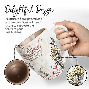 Mark My Words Special Friend Mug, 4-3/4-Inch, 20-Ounce Capacity