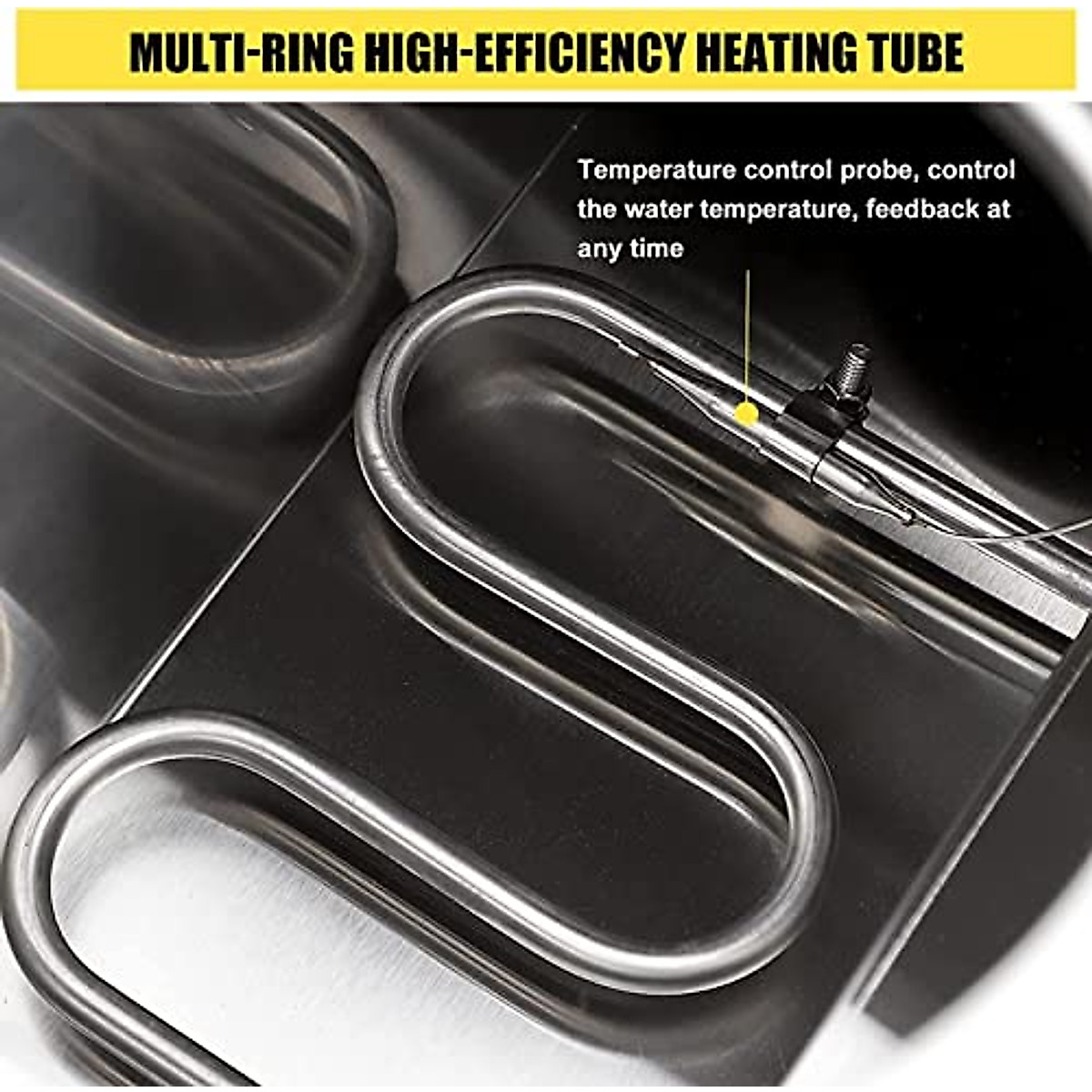 Commercial Countertop Food Warmer,1000W Electric Food Warmer,14L Stainless Steel Countertop Soup Pot,Professional Soup Warmer Heat Preservation Machine for Chocolate, Cheese, Pearl