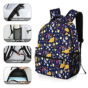 AllAnime Beauty Backpack Beast for Girls Boys Women Men School Work Gifts